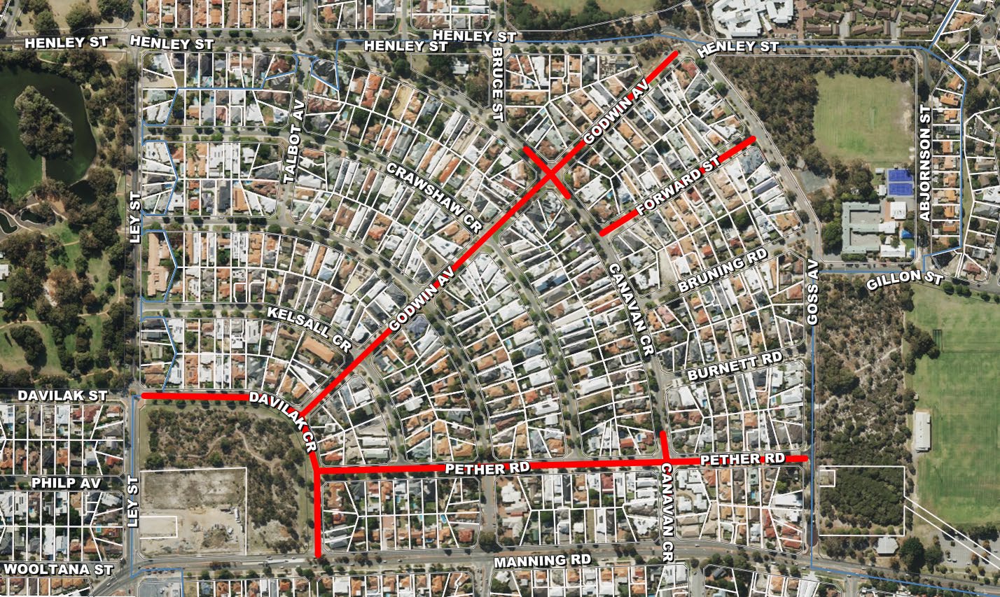 Canning Bridge to Curtin University Bike Link